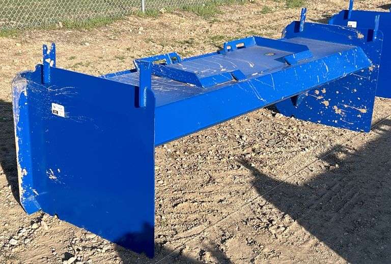 (G) 8' Quick Attach Snow Pusher - Kraft Auction Service, LLC