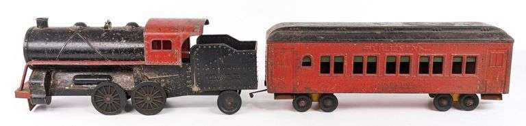 Cor-Cor Toys Train Engine & Pullman Car - Kraft Auction Service, LLC