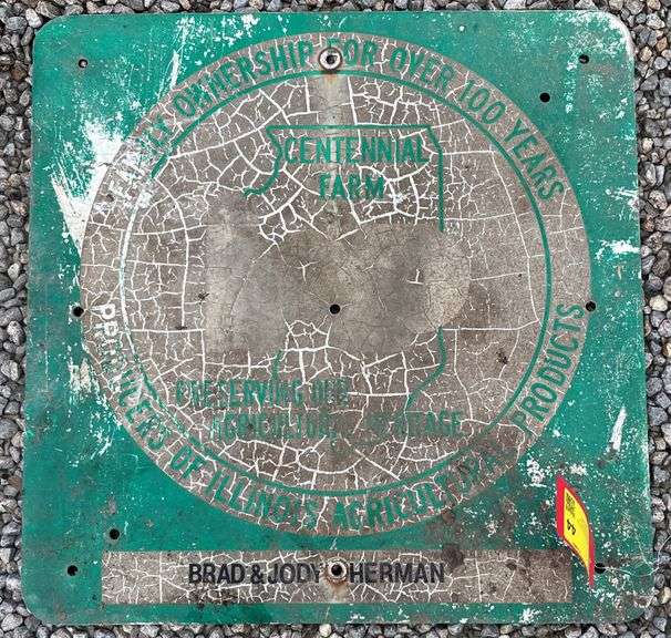 Illinois Centennial Farm Sign - Kraft Auction Service, LLC