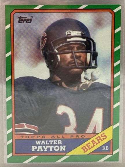 (T) Walter Payton 1986 Topps Football Card - Kraft Auction Service, LLC