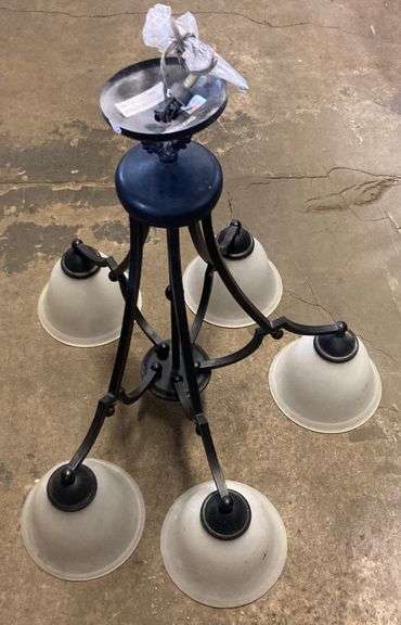 (KL) 25in High 5 Bulb Light Fixture - Kraft Auction Service, LLC