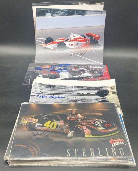 (J) Sterling Marlin,Darren Manning racing signed photos and others over ...