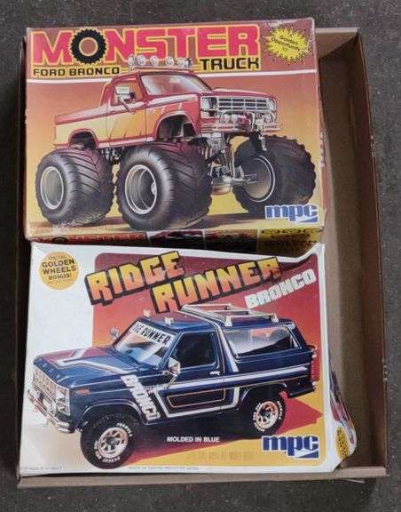 MPC Model Cars Incl. monster Ford Bronco Truck & Ridge Runner Bronco ...
