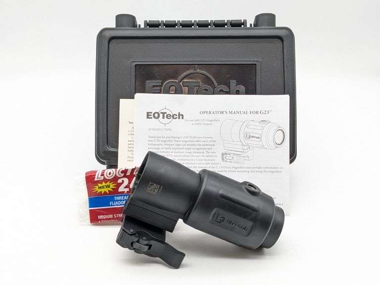 EOTech L-3 Gen II 3x Flip Over Magnifyer w/ Case - Kraft Auction ...