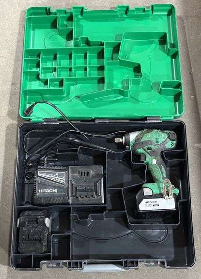 Hitachi 18V Cordless Impact Wrench Model No. WR18DSDL - Kraft Auction ...