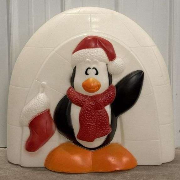 Vintage Blow Mold by General Foam Penguin - Kraft Auction Service, LLC