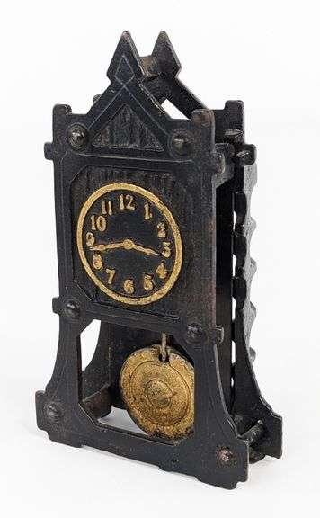 Arcade Hall Clock w/ Pendulum Bank - Kraft Auction Service, LLC