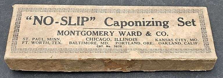 (K) Antique "No-Slip" Caponizing Set, Montgomery Ward & Co - Kraft ...