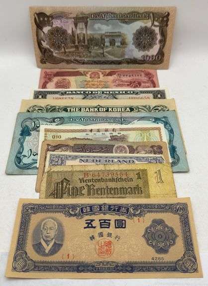(KC) 10 Foreign Currency Bills - Kraft Auction Service, LLC