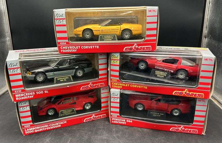 (N) Majorette Metal 1:24 Diecast Model Cars In Original Display Boxes ...