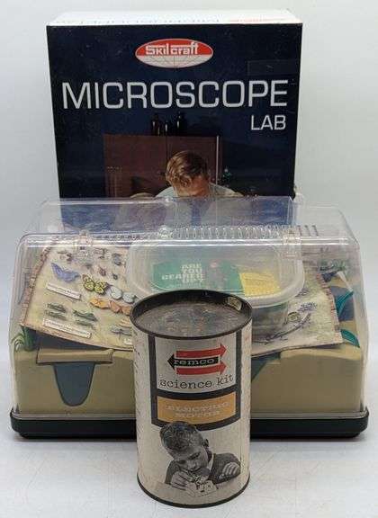 (RS) Microscope lab, tadpole/frog environment (13"x7"x8") and more ...