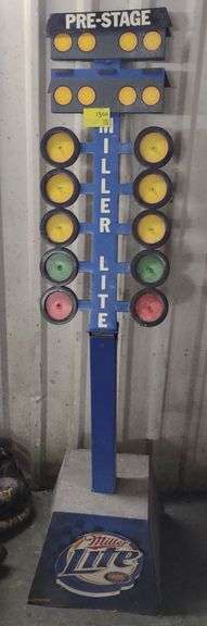 Miller Lite LED Drag Racing Drag Strip Cardboard Sign Decor (72" Tall ...