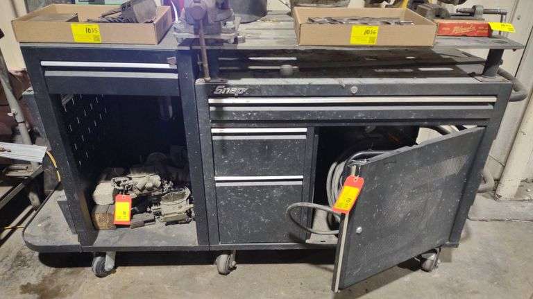 Snap-On Roll Welding Rolling Workstation Cart (71"×25.5"×37") - Kraft ...