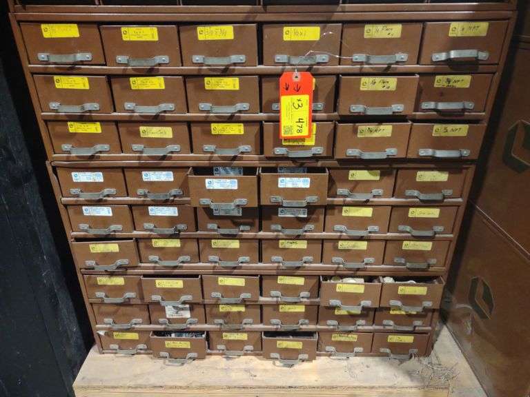 Lawson Industrial Organizer Shelves (34"×12"×10.5") w/ Contents ...