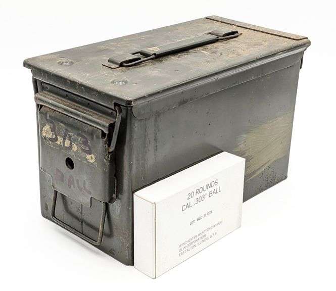 400 Rnds Winchester Cal .303 Ball Ammo Can - Kraft Auction Service, LLC