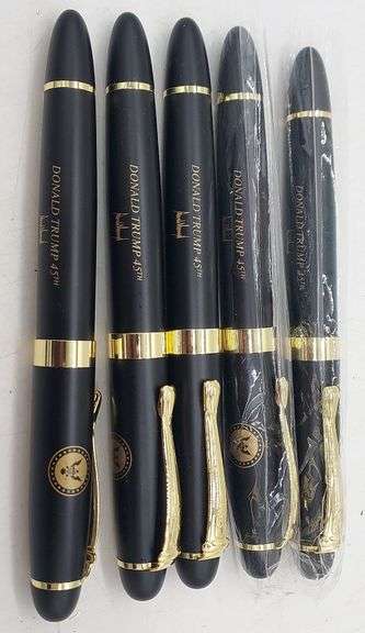 (A) 5 Donald Trump 45th Writing Pens - Kraft Auction Service, LLC