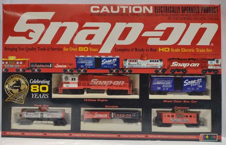 Snap-On 80th Anniversary HO Scale Electric Train Set - Kraft Auction ...