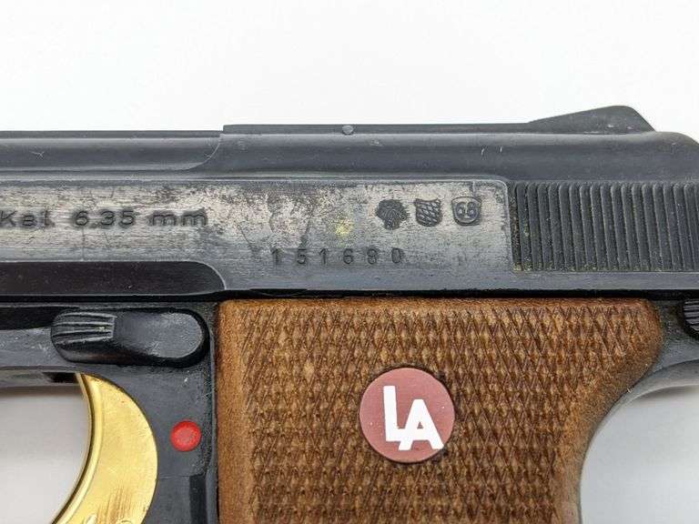 Reck Model P8 6.35mm / .25 ACP Semi Auto Pistol - Kraft Auction Service ...