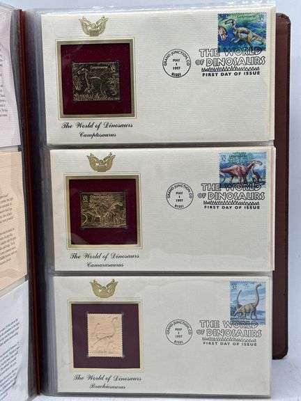 (W) Golden Replicas of U S Stamps 22kt Gold Replicas - Kraft Auction ...