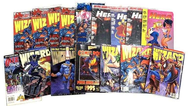 (14) Various Wizard And Hero Comic Books - Kraft Auction Service, LLC