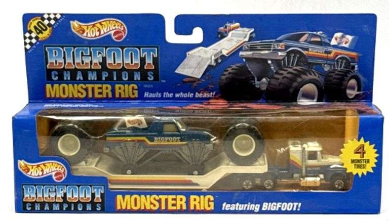 1991 Hot Wheels Mattel Bigfoot Champ. Monster Rig - Kraft Auction ...