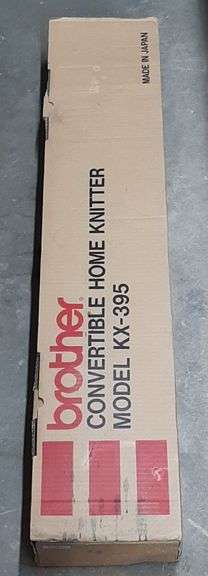 (D) Brother Model KX395 Convertible Home Knitter - Kraft Auction ...