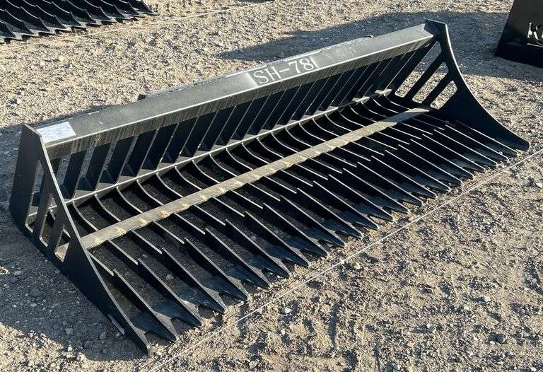 (G) 78” Quick Attach Skeleton Rock Bucket - Kraft Auction Service, LLC