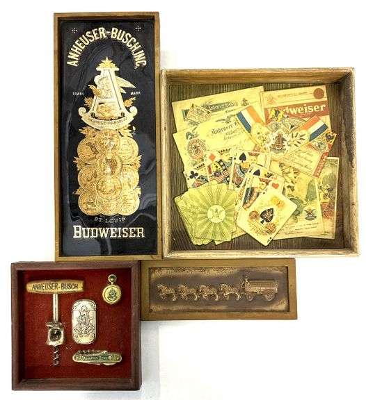 Vintage Anheuser Busch Budweiser 3D Collage Sign - Kraft Auction ...