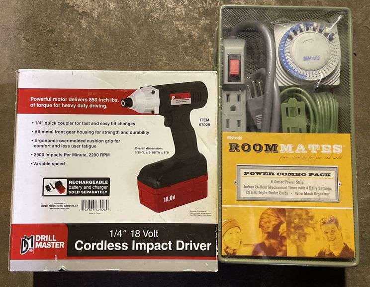 (LM) Drill Master Cordless Impact Driver, Power Cord Pack - Kraft ...