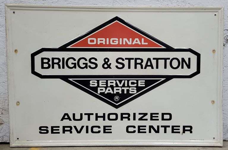 (AI) Metal Briggs And Stratton Service Parts Authorized Service Center ...