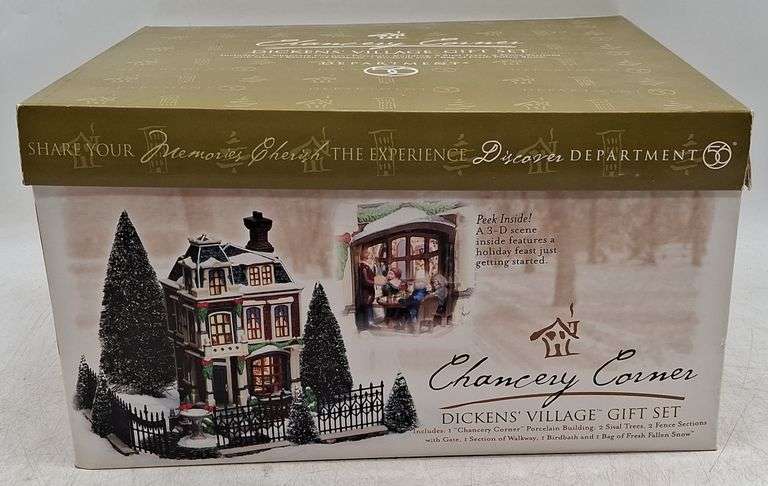 (O) Discover Department Chancery Corner "Dickens' Village Gift Set ...