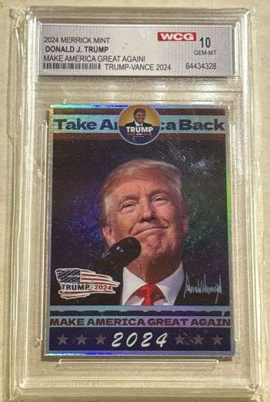 (T) Graded Donald Trump Card WCG 10 Make America Great Again - Kraft ...