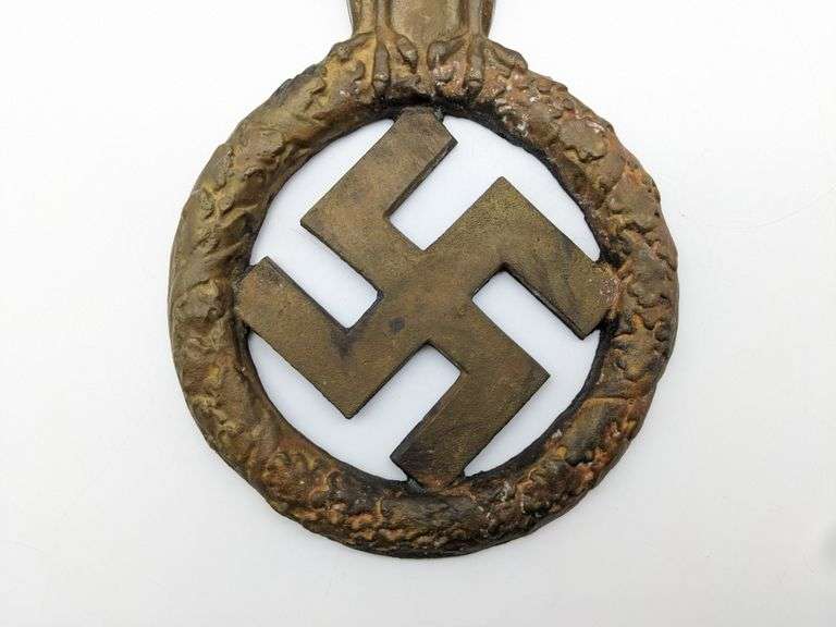 WWII German NSDAP Brass Wall Eagle - Kraft Auction Service, LLC