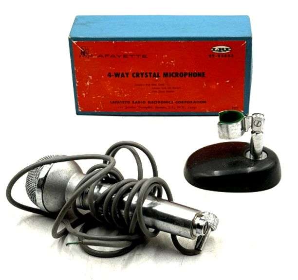 Lafayette 4-Way Crystal Microphone - Kraft Auction Service, LLC