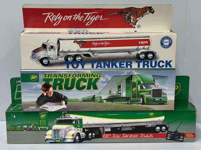(V) Toy Semi-Trucks Includes Exxon Toy Tanker Truck, BP Transforming ...