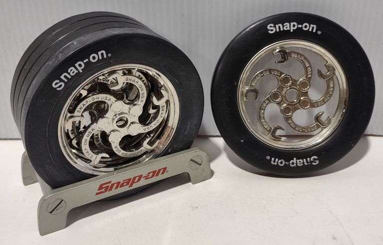 Vtg. Snap-On Tire Coasters (3.5" Diameter) - Kraft Auction Service, LLC