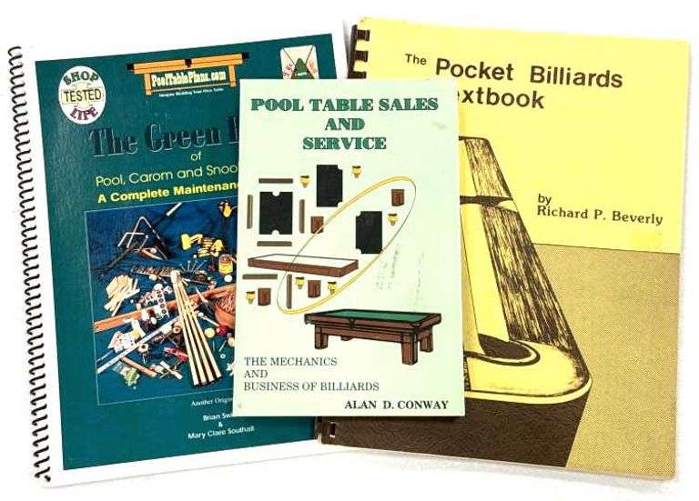 Billiard "The Green Book", 1990's Pool Table Sales - Kraft Auction ...