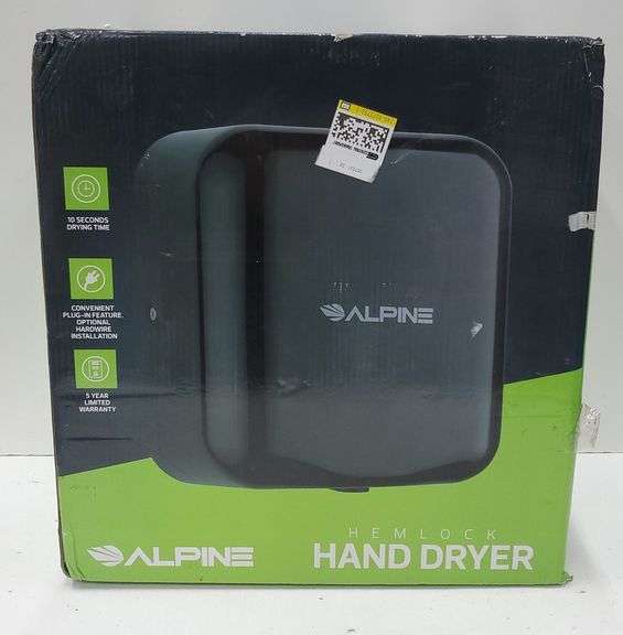 Alpine Hemlock Hand Dryer - Kraft Auction Service, LLC