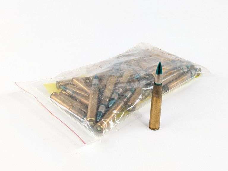 50 Rnds Belgian Surplus 8mm Mauser Black Tip AP - Kraft Auction Service ...