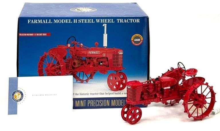 1:12 Franklin Mint Precision Models Farmall Model H Steel Wheel Tractor ...