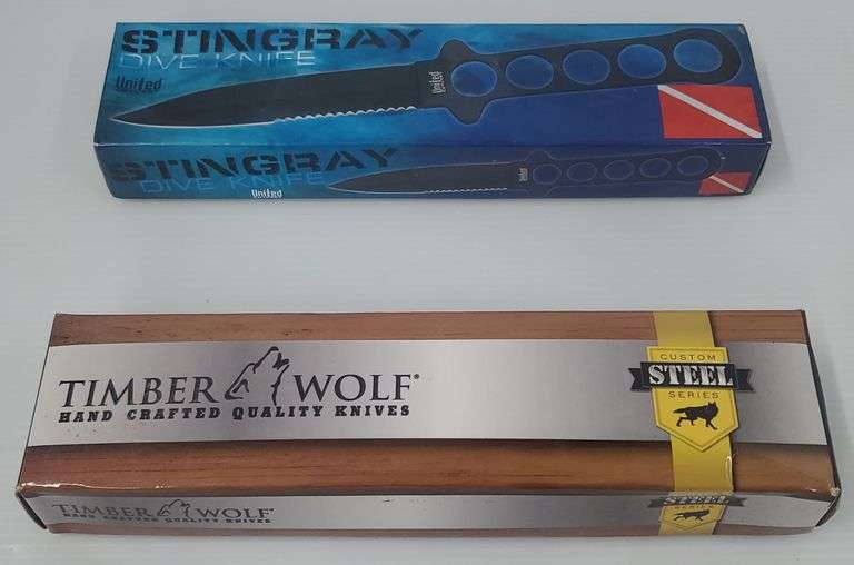(K) United Cutlery and a Timber Wolf Knife - Kraft Auction Service, LLC