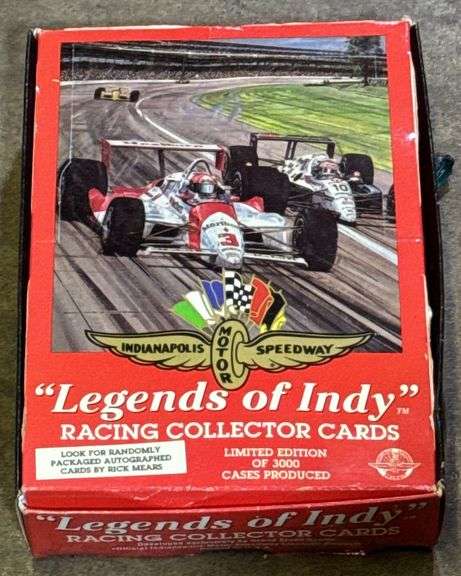 (X) Indianapolis 500 Legends of Indy Racing Collector Cards Wax Box ...