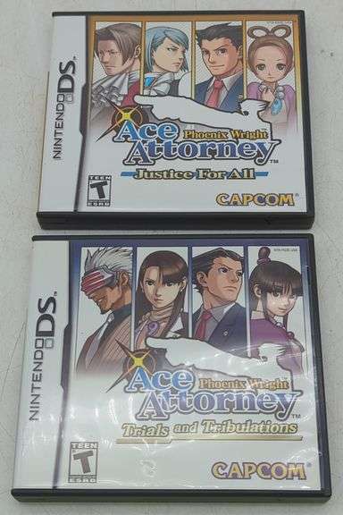 (I) Nintendo DS Games. Ace Attorney , Justice For All & Trials and ...