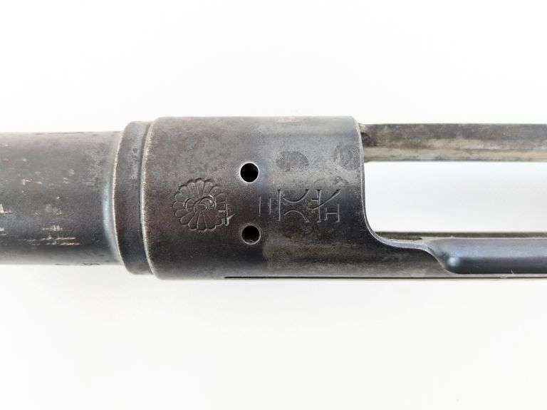 WWII Japanese Type 38 Arisaka Barrel & Receiver - Kraft Auction Service ...