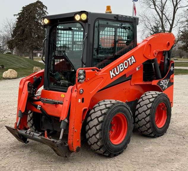 2019 Kubota SSV75 Skid Steer Loader - Kraft Auction Service, LLC