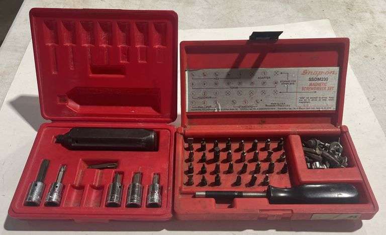 Snap-On Magnetic Screwdriver Set And Impact Driver Set - Kraft Auction ...