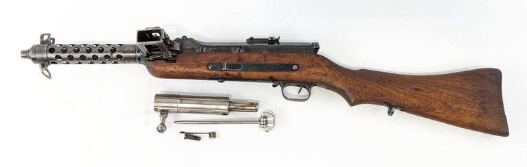 Deactivated WWII German Steyr MP 34 Machine Gun - Kraft Auction Service ...