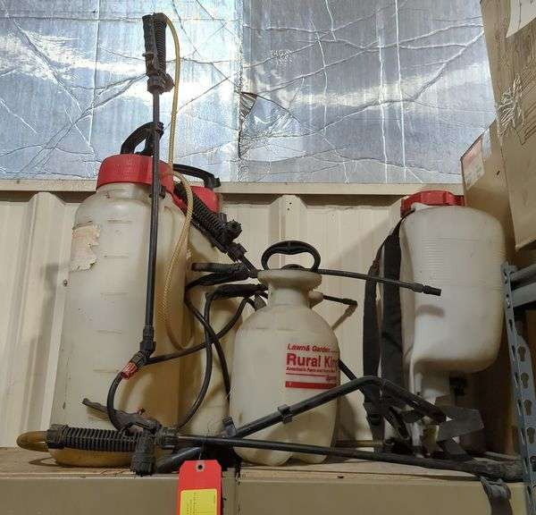 1-3 Gallon Back Pack Sprayer & Hand Held Sprayers - Kraft Auction Service, LLC
