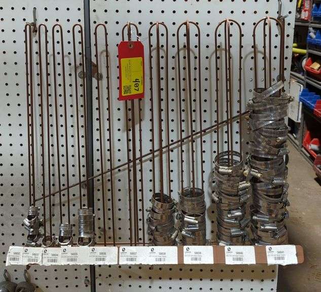 All Size Heavy Duty T-Bolt Clamps w/ Lawson Industrial Display (24"×22 ...