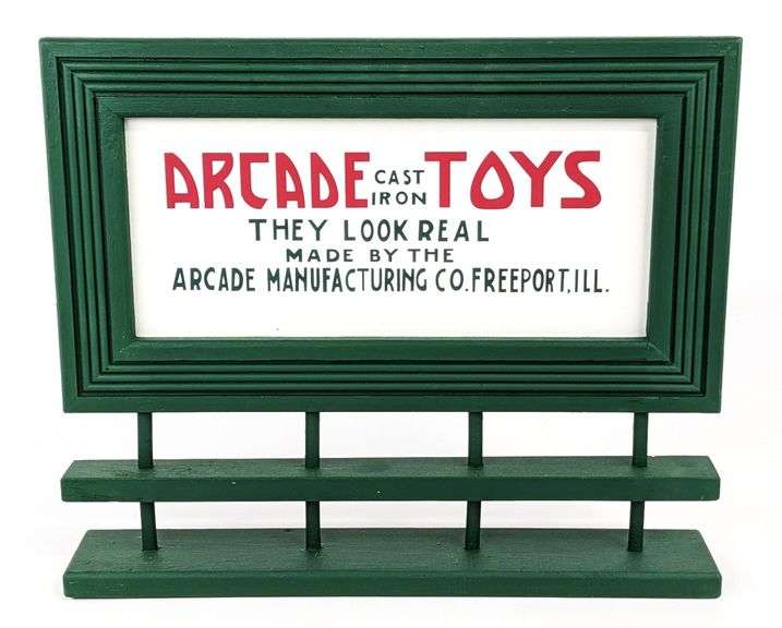 Arcade Toys Promotional Billboard Adv. Sign - Kraft Auction Service, LLC